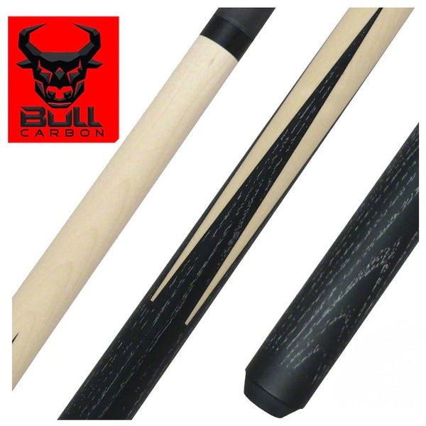 BULL CARBON BLACK SNEAKY PETE POOL CUE WITH BULL CARBON SHAFT - LD5 ...